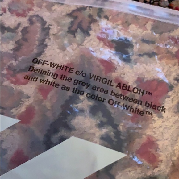 Bags | Off White Plastic Storage Bag | Poshmark